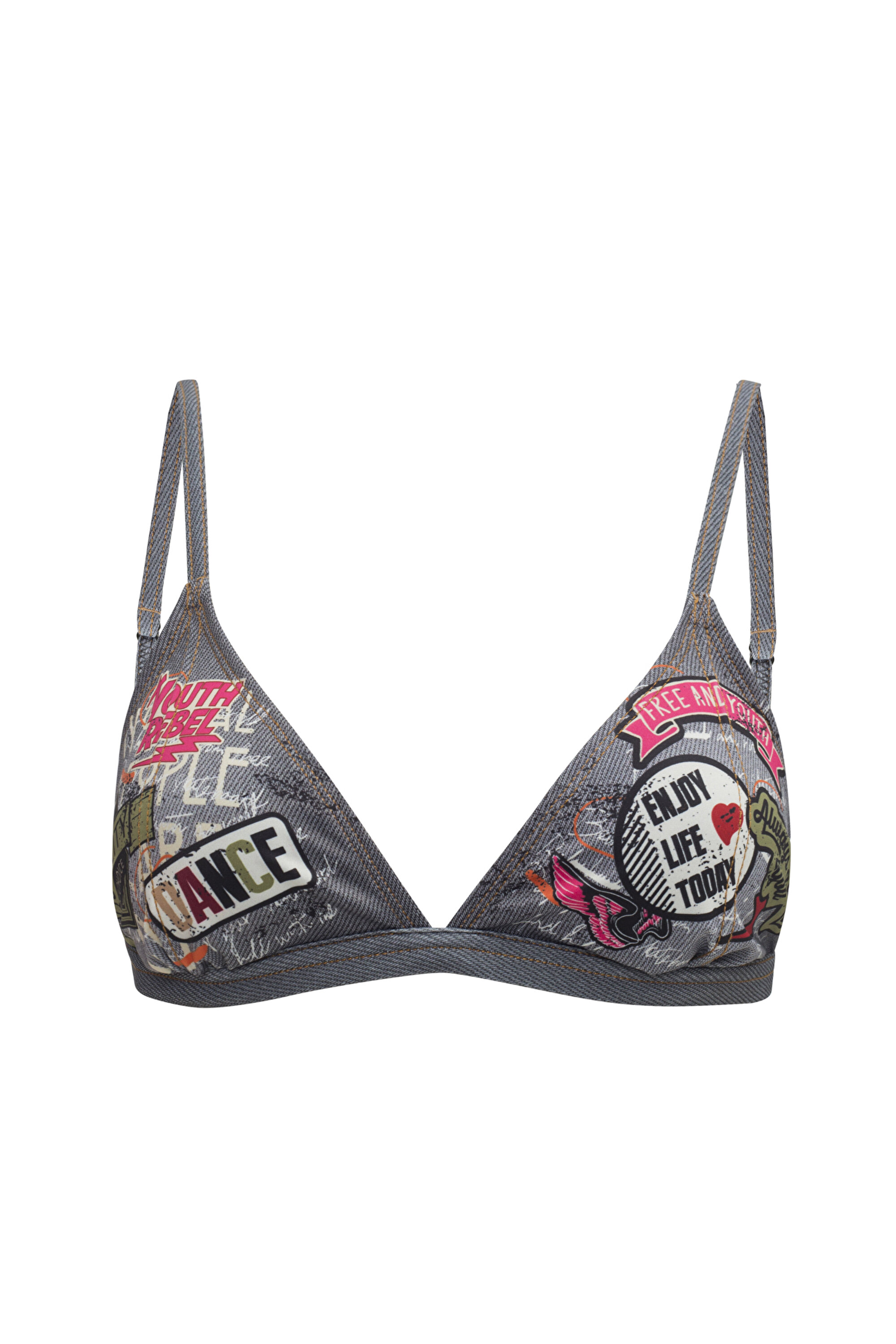 Riders Triangle Fit Bikini Top PLZPQGPI18IY-J02 - Blue - Penti