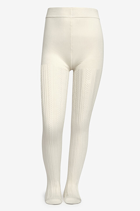Pretty Knit Tights PCDP003G23SK-21A - Cream - Penti