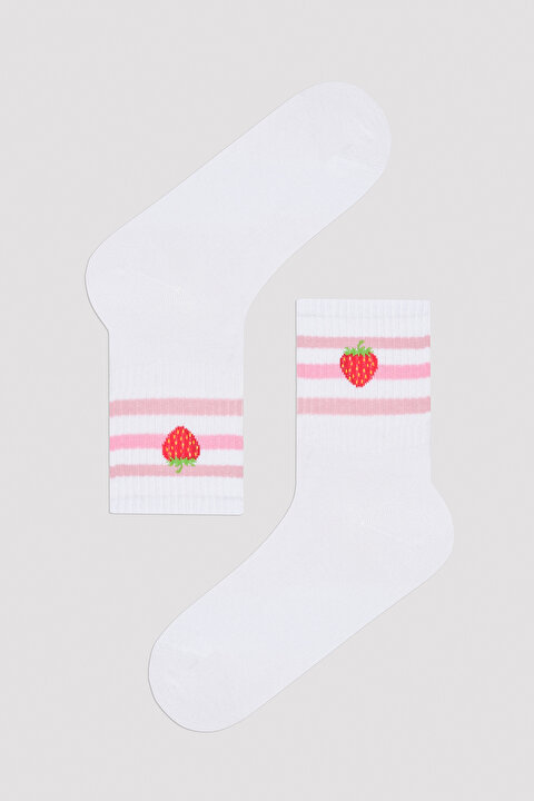 Strawberry Tennis Socket Çorap PH7K69UA24IY-166 - Marşmelov - Penti