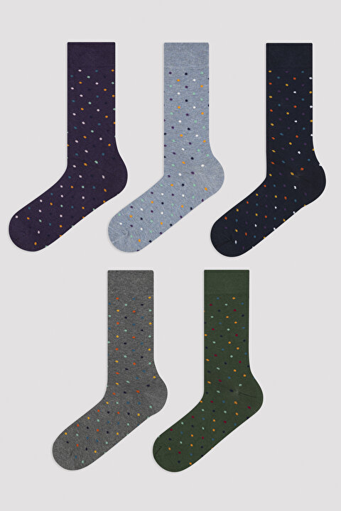 Multi Colour 5in1 Soket Socks PH9DE08722SK-MIX - MIX - Penti
