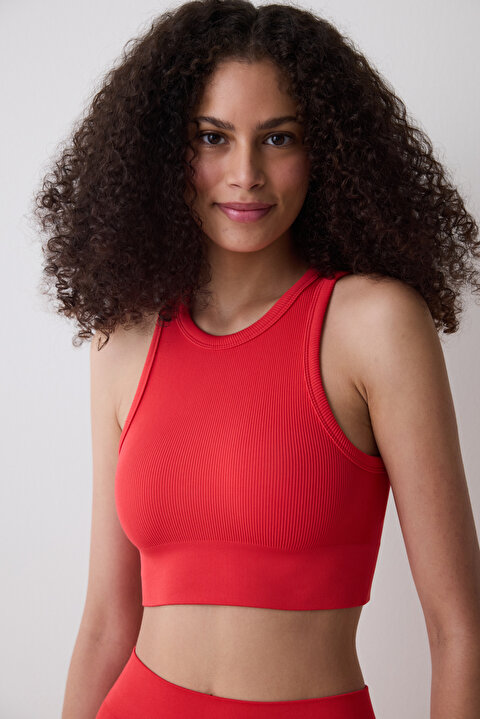 Seamless Binded Red Top PHEVXT1Z25IY-RD1 - KIRMIZI - Penti
