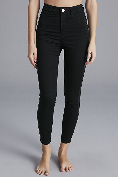 Shiny Tape Pants PHOSANRZ19SK-SYH - SIYAH2 - Penti