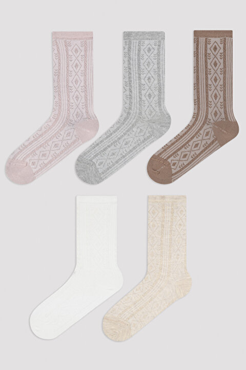 Soft Jakar 5in1 Socket Socks PHSJJ3F322SK-SMU - SOFT MULTI - Penti