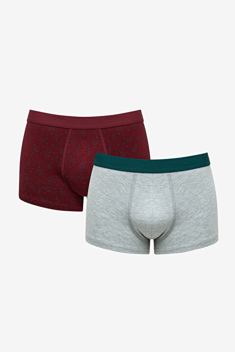 Erkek Joystick 2li Gri Boxer PLDGGOWZ24SK-GE6 - Gri melanj - Penti