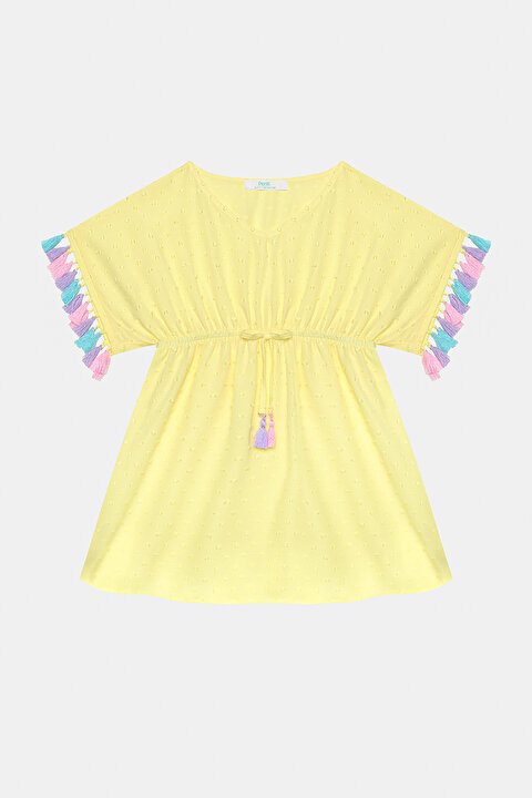 Girls Texture Yellow Caftan PLN87BPI24IY-YL7 - SARI - Penti