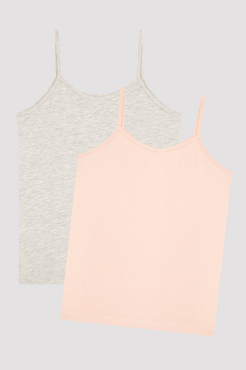 TPGirls Basic 2 Pack Cami PLYHGAIG22IY-MIX - Multi Colour - Penti