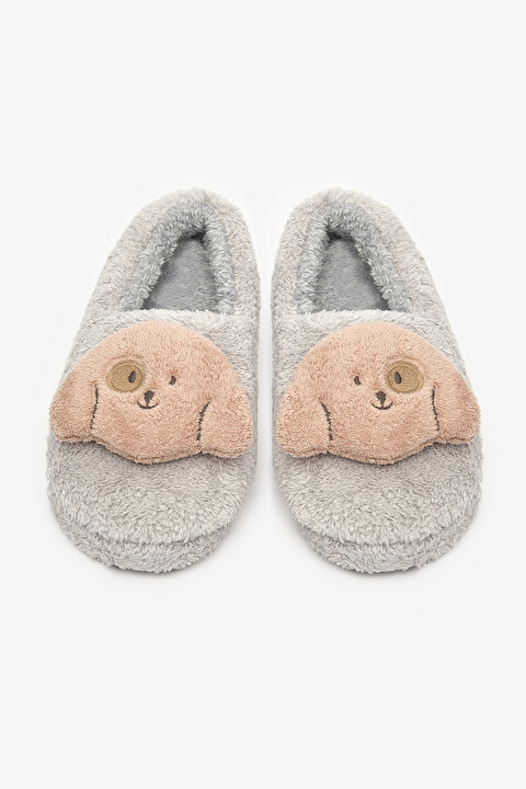 Fluffy Dog Gri Patik PN936ATF24SK-GR24 - GRI - Penti