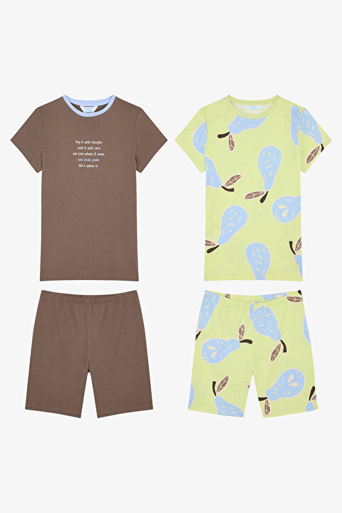 Boys Pears 2in1 PJ Set PND4ZUV525IY-MIX - MIX - Penti