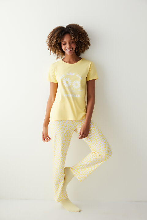 Ent Together Pijama Takımı PNHGNHUT23IY-GIS - Gün Işığı - Penti