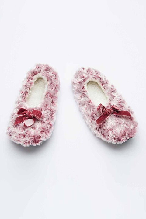 Fluffy Rose Patik Çorabı PNYYUY6620SK-BX9 - Bordo - Penti