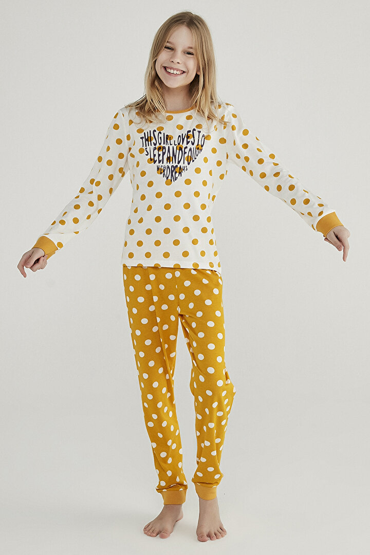 Unisex Point 2in1 PJ Set PNMFGY4C20SK-WYL - White Yellow - Penti