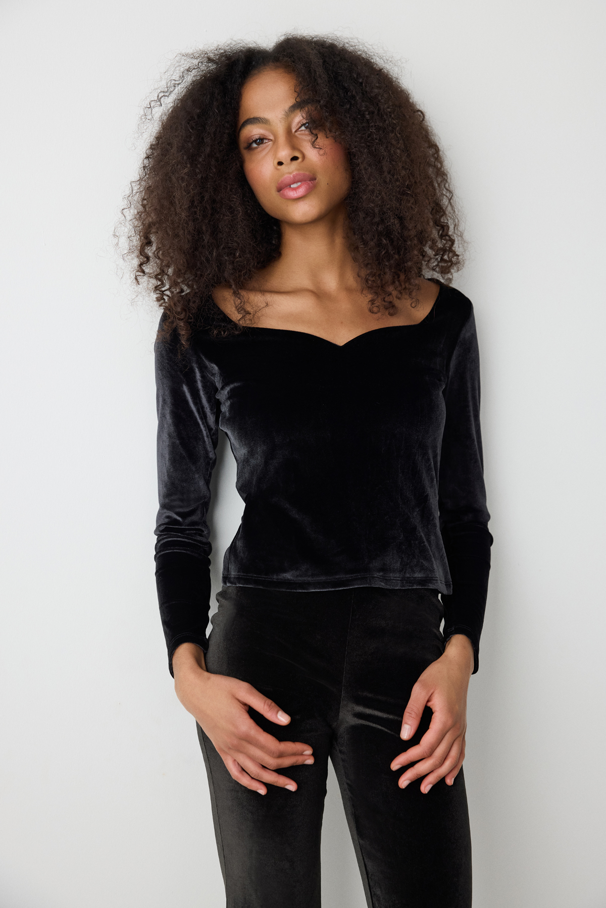 HEART NECK VELVET TOP - Penti Malta